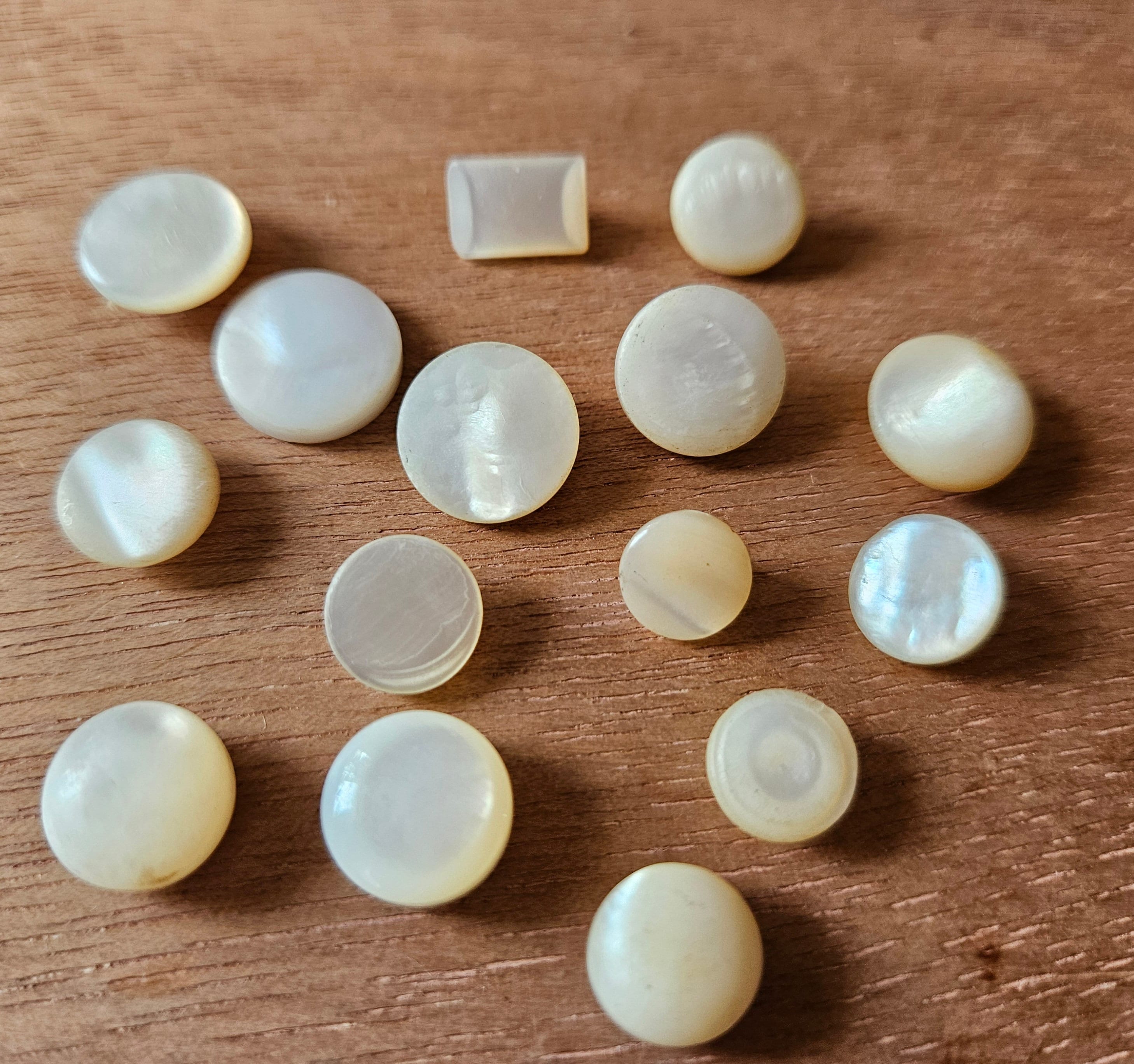 Vintage MOP Buttons/vintage Mother of Pearl Button/mop Sew Through ...