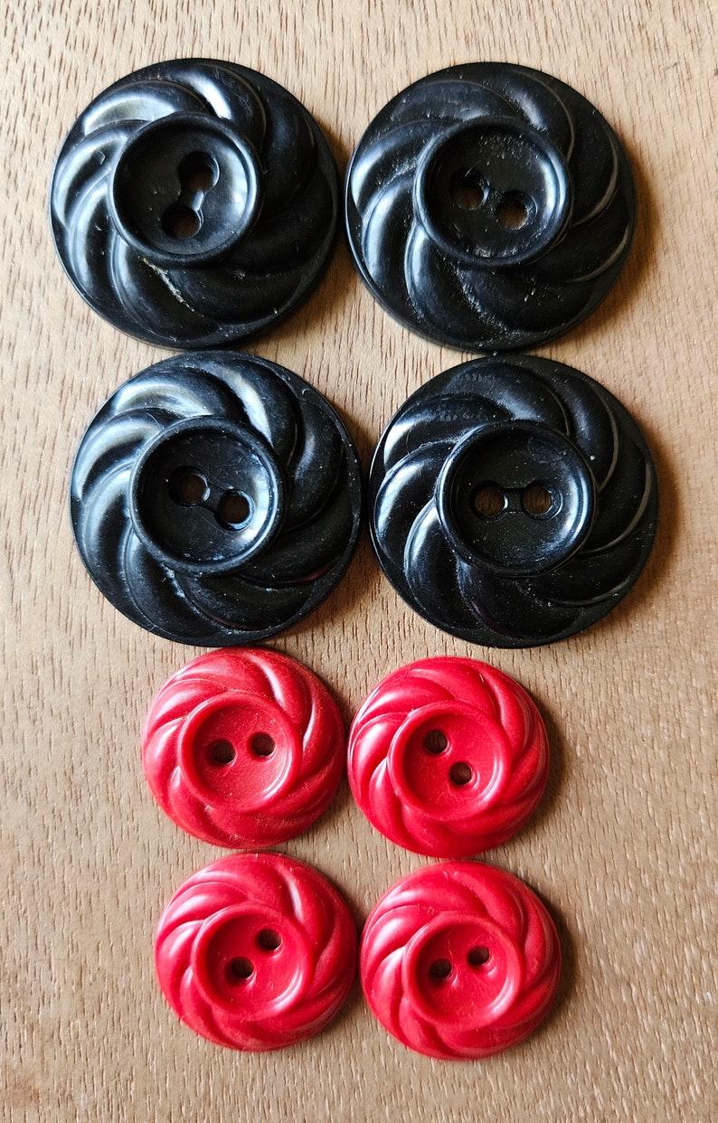 Vintage Large House Dress Buttons/vintage SPC Buttons/vintage Plastic ...