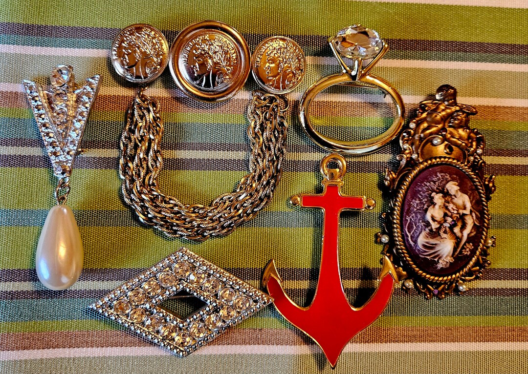 Vintage Pins/vintage Oversized Pins/vintage Inspired Pins/vintage Pin ...