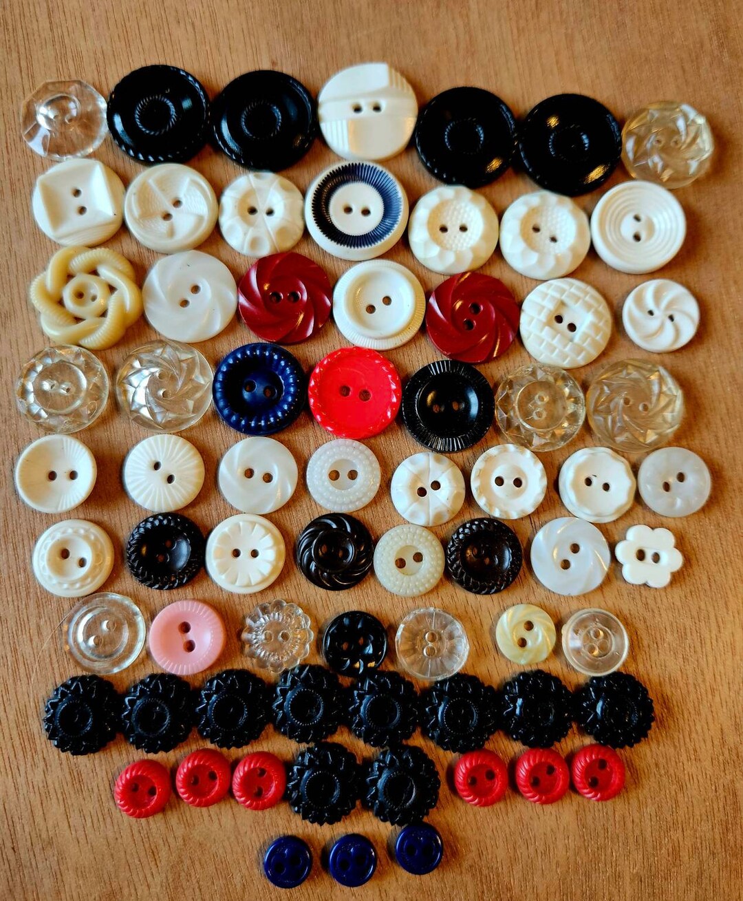 Vintage House Dress Buttons/vintage SPC Buttons/vintage Plastic ...