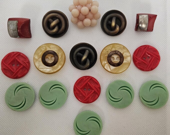 Vintage House Dress Buttons/vintage SPC Buttons/vintage Plastic ...