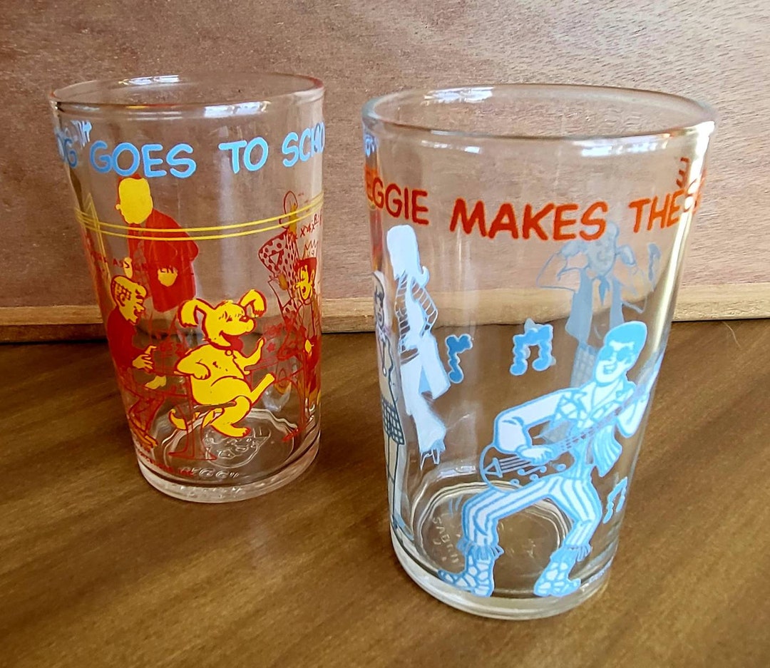 Vintage Archie Glass/vintage Hot Dog Goes to School Glass/vintage ...