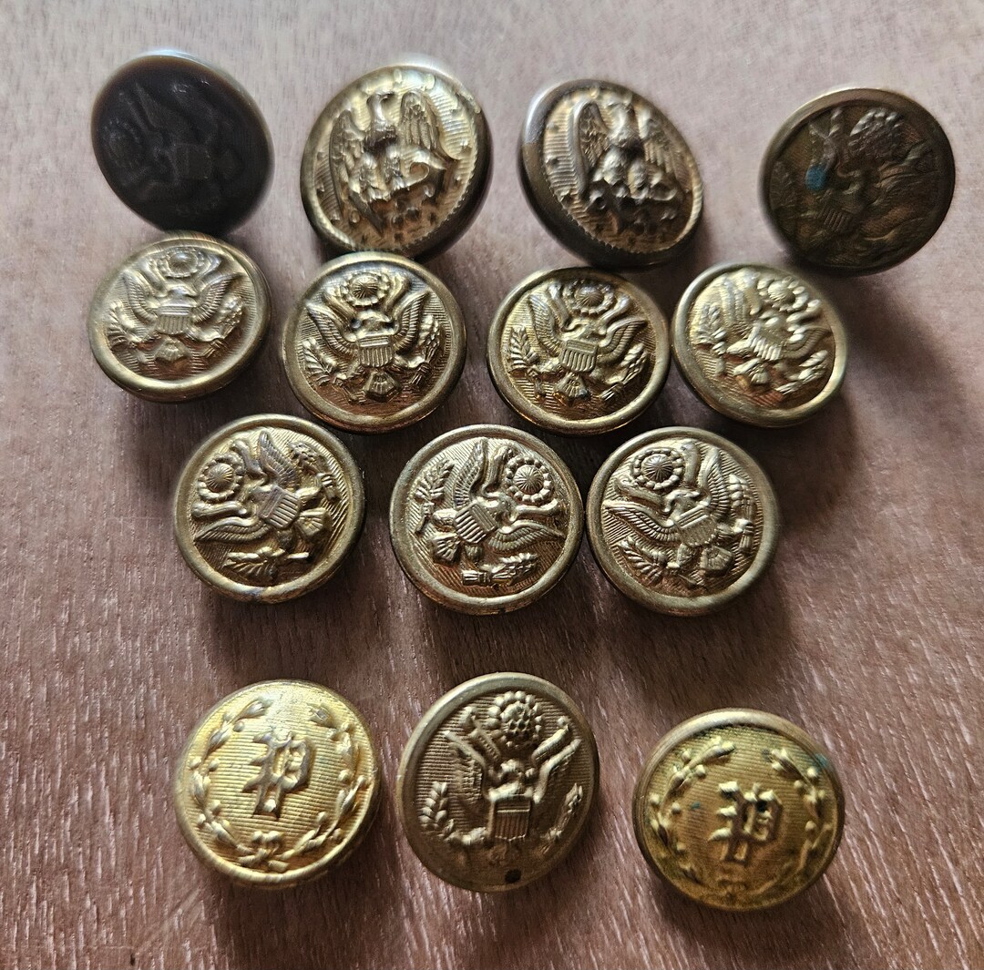 Vintage Eagle Buttons/vintage Superior Quality Police Buttons/vintage ...