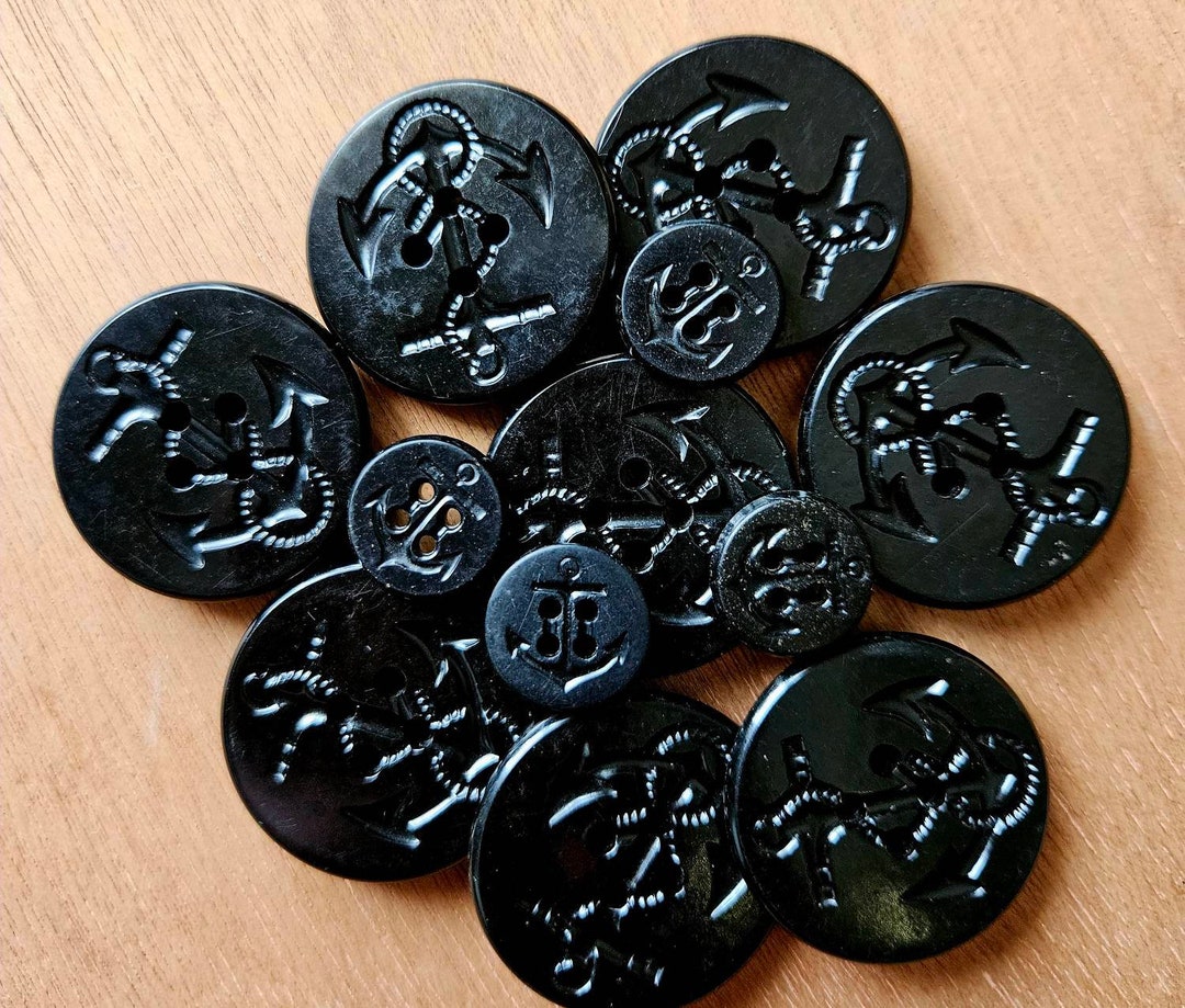 Vintage Bakelite Anchor Buttons/vintage Bakelite Buttons/bakelite ...