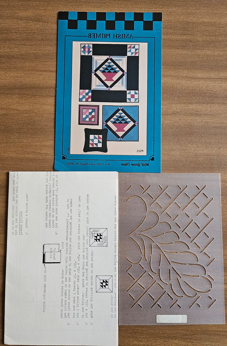 Amish Primer Quilt Pattern/ Vintage Amush Quilt Patterns/ Wild Goose ...