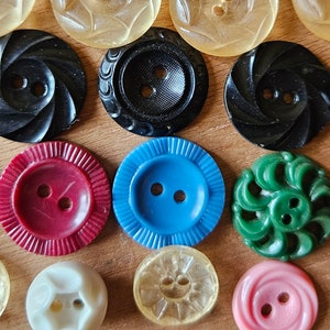 Vintage House Dress Buttons/vintage SPC Buttons/vintage Plastic ...