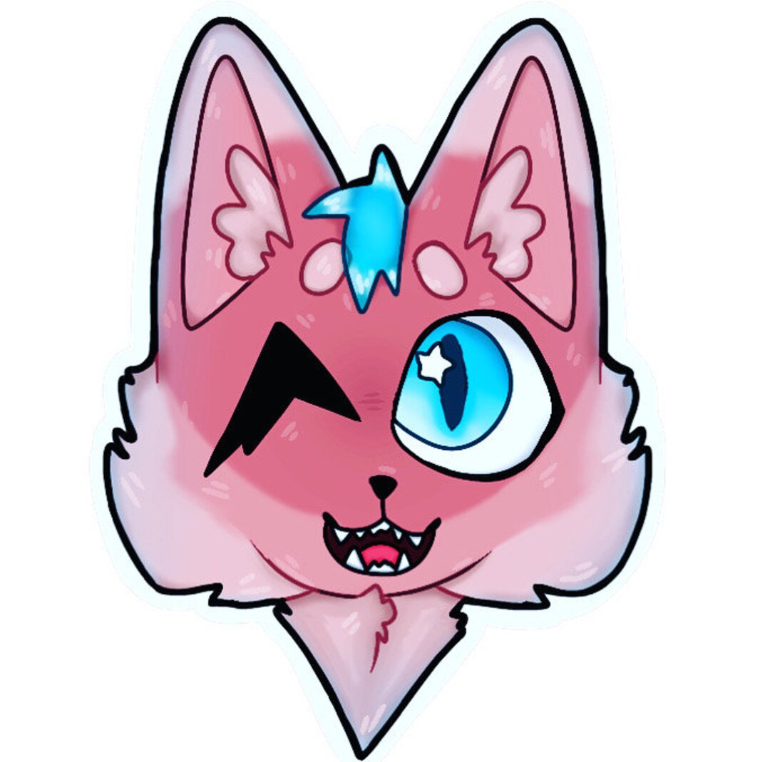 Pink Doggo Vinyl Sticker, Laptop Sticker, Decal, Water Bottle Sticker ...