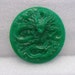 Faux Jade Dragon Disc with Red Cord Asian Decor Home Accents | Etsy