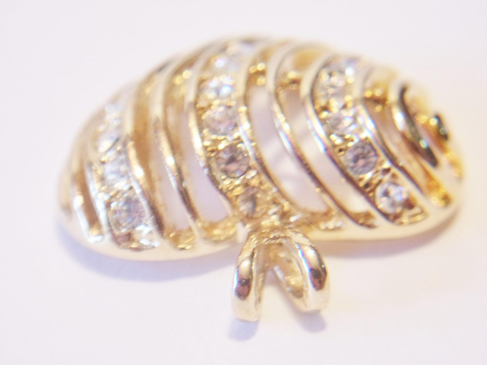 Puffed Heart Rhinestone Pendant Retro Puffy Costume Jewelry | Etsy