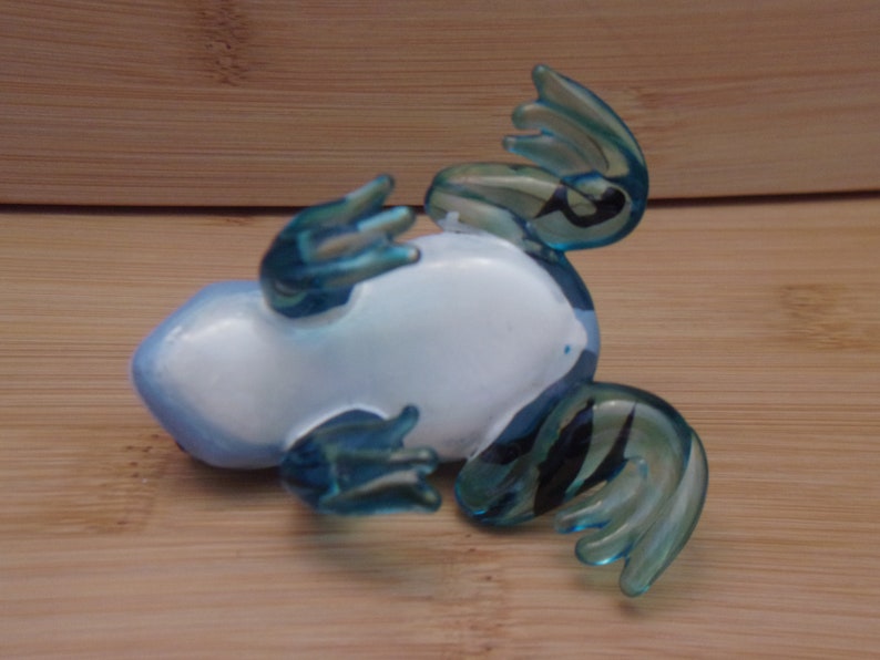 Blue Glass Frog Figurine Vintage Collectible Home Decor - Etsy