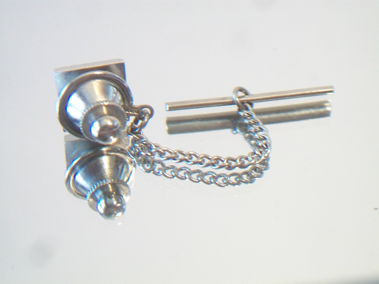 Vintage Swank Tie Bar Pin Silver Tone Men's Fashion - Etsy