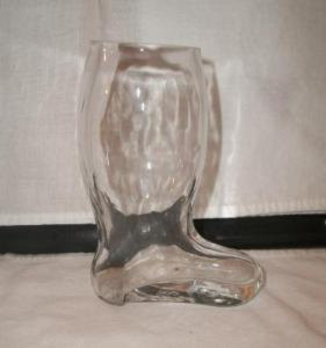 Vintage Santas Clear Glass Boot Shoe Vase Christmas Home Decor - Etsy