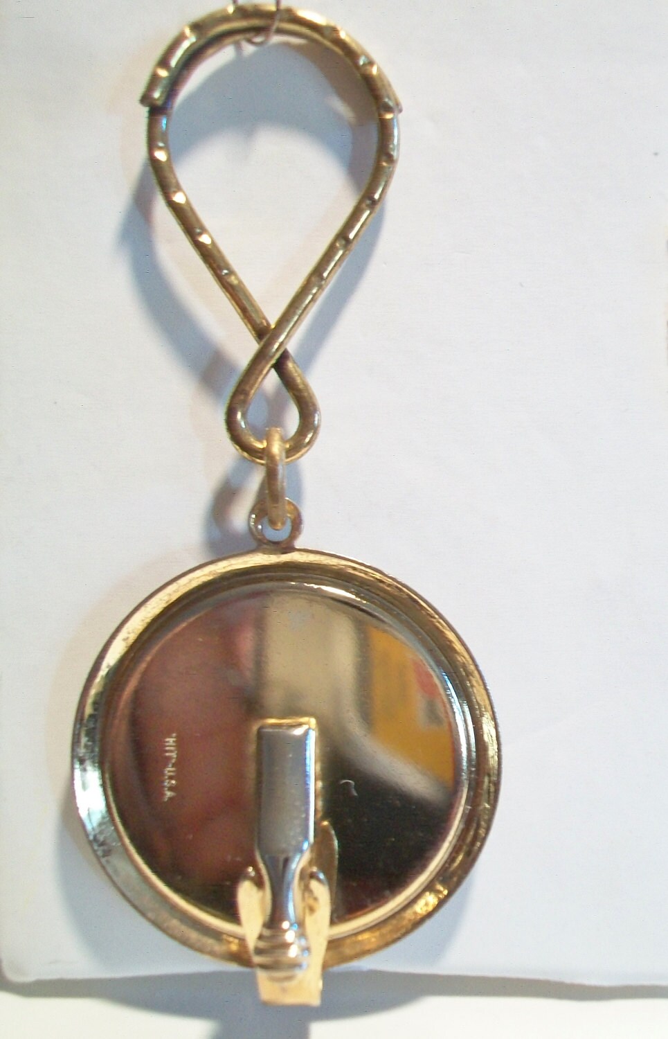 Vintage Hit USA Initial N Key Chain Clip Round Brown Medallion | Etsy