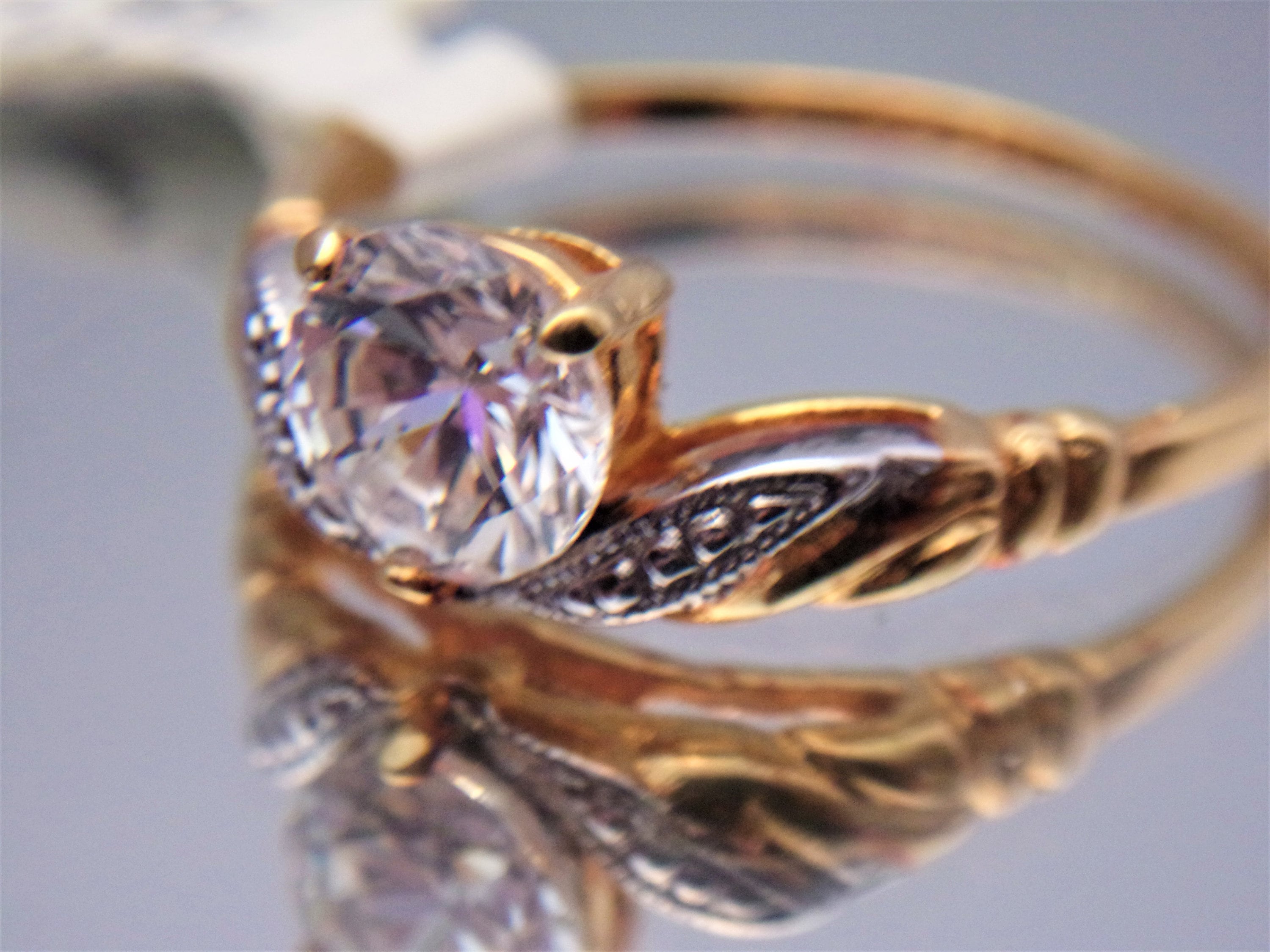 Lindenwold Engagement Ring Size 10 Vintage CZ Jewelry 14k | Etsy