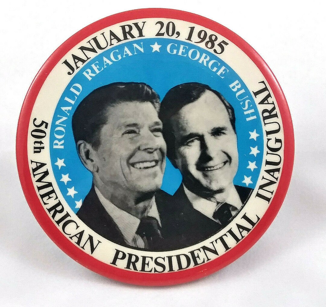 Vintage Reagan Bush Jan 21 1985 40th American Presidential Inaugural ...