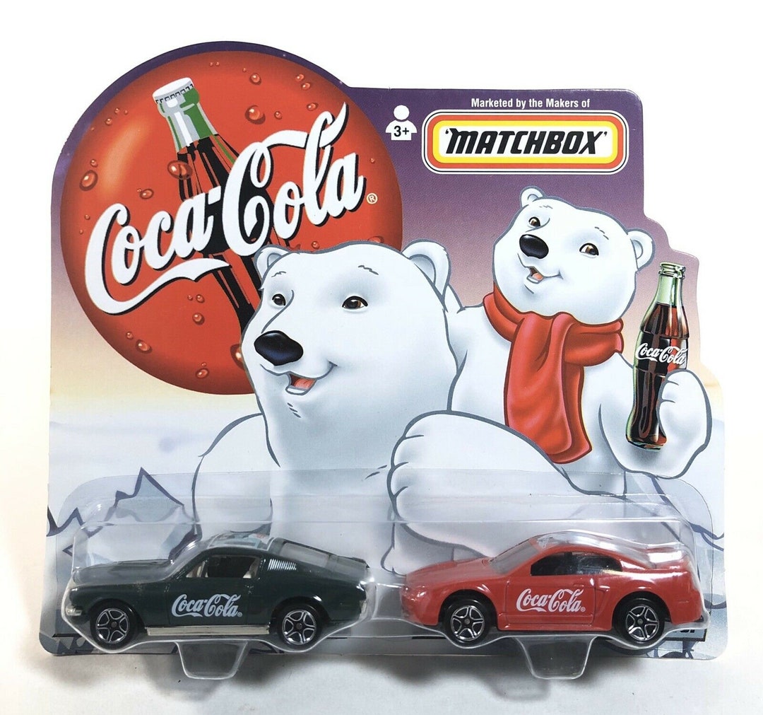Vintage Matchbox Coca Cola Dad's 1968 Ford Mustang and Sons 1999 Ford ...