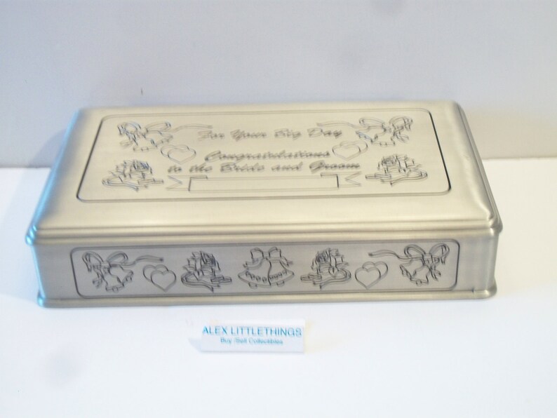 Pewter Wedding Box for Your Big Day Congratulations to the | Etsy