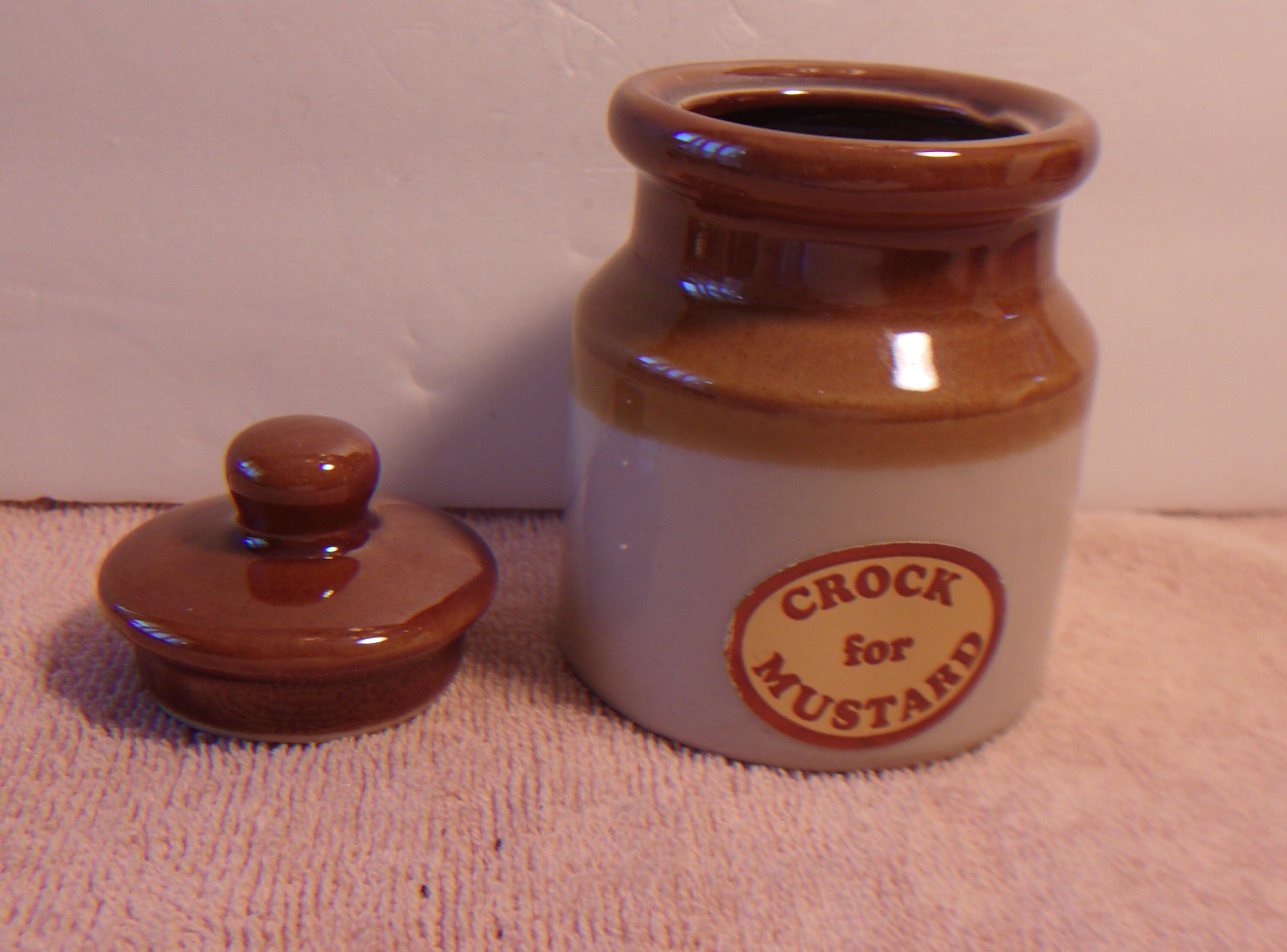 Stoneware Mustard Crock Vintage Kitchen Retro Container Jar - Etsy UK