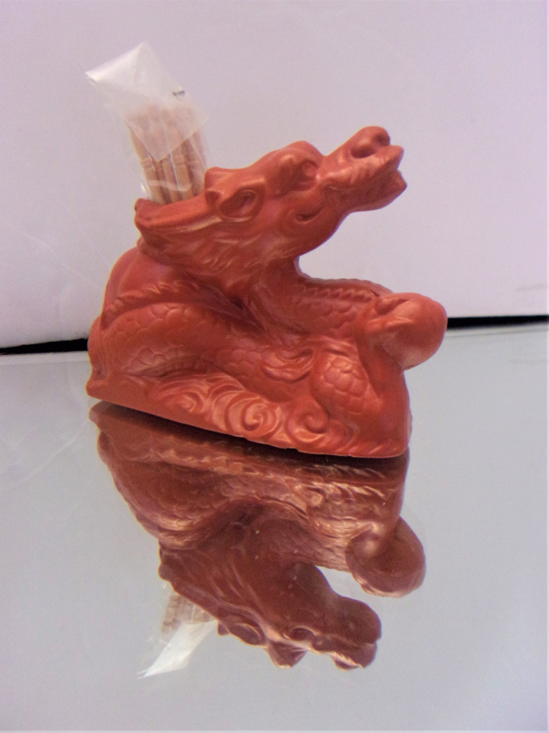 Dragon Toothpick Holder Vintage Asian Kitchen Dining Entertaining Home ...