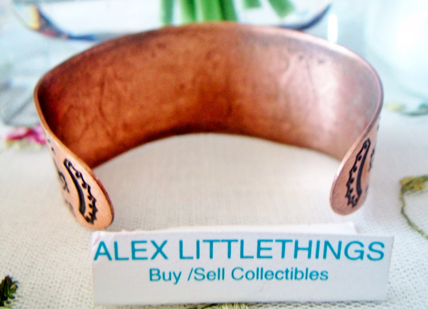 Copper Cuff Bracelet Native American Symbol Vintage | Etsy