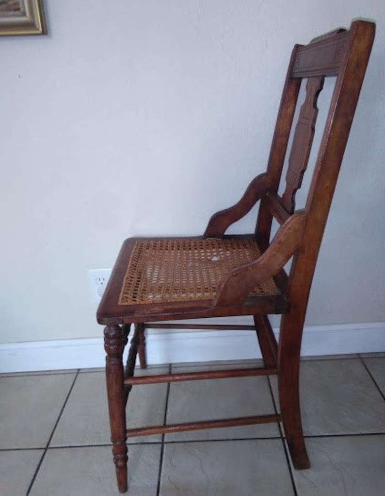 Vintage Wicker Seat Chair Native American or Mesoamerican | Etsy