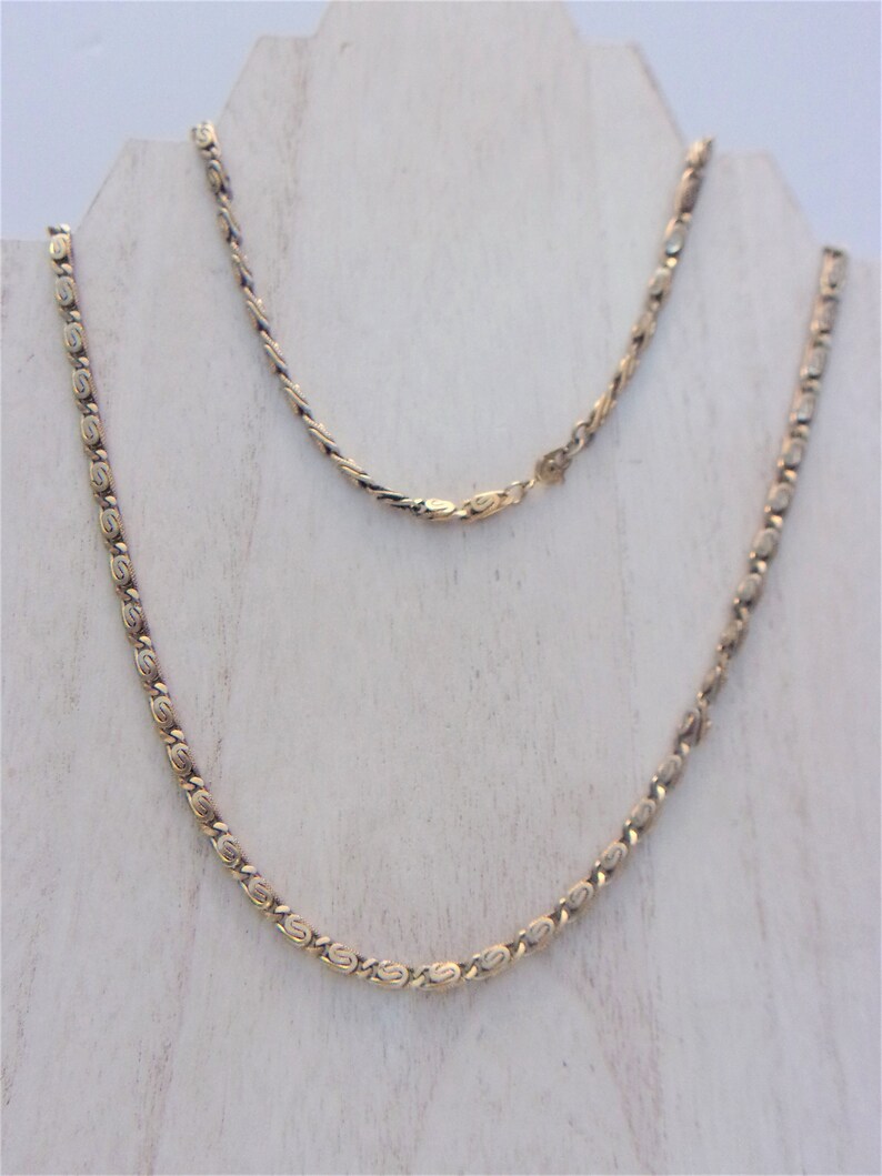 Monet Snail Link Chain Necklace Vintage Jewelry Fashion | Etsy