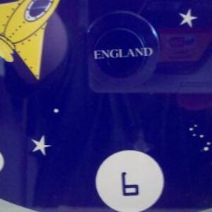 C D Baskerville Rocket Wall Clock Outer Space Stars Planets England ...