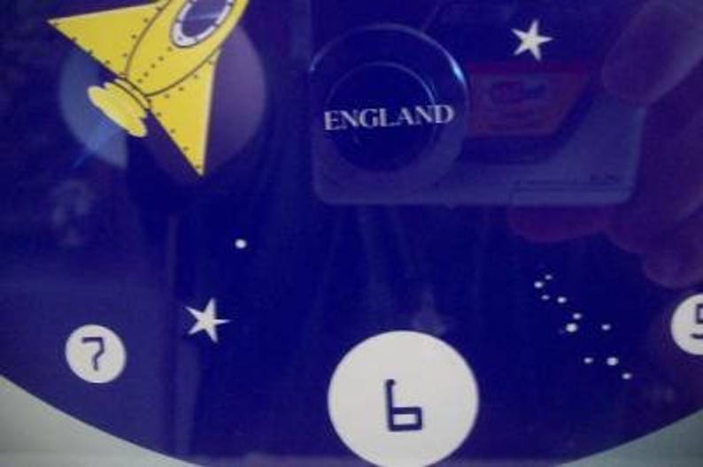 C D Baskerville Rocket Wall Clock Outer Space Stars Planets | Etsy