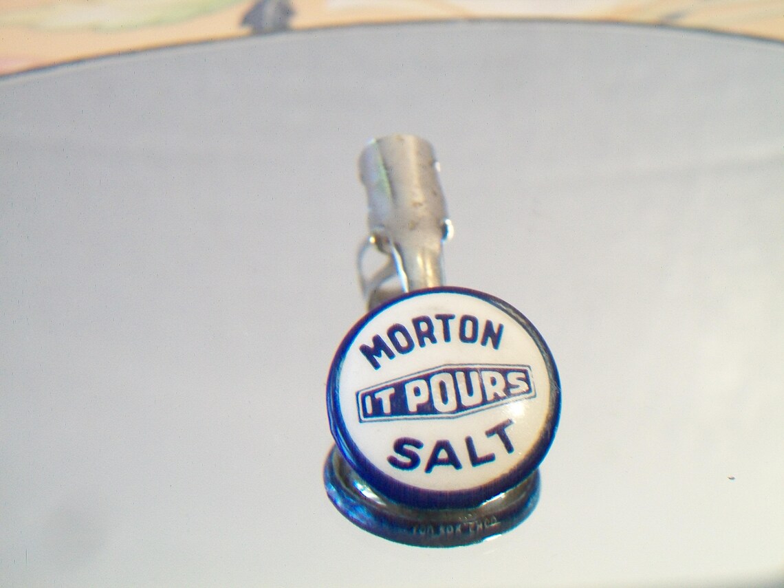 Vintage Morton Salt Pen Pencil Topper Advertising It Pours - Etsy