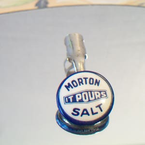 Vintage Morton Salt Pen Pencil Topper Advertising It Pours Collectible ...