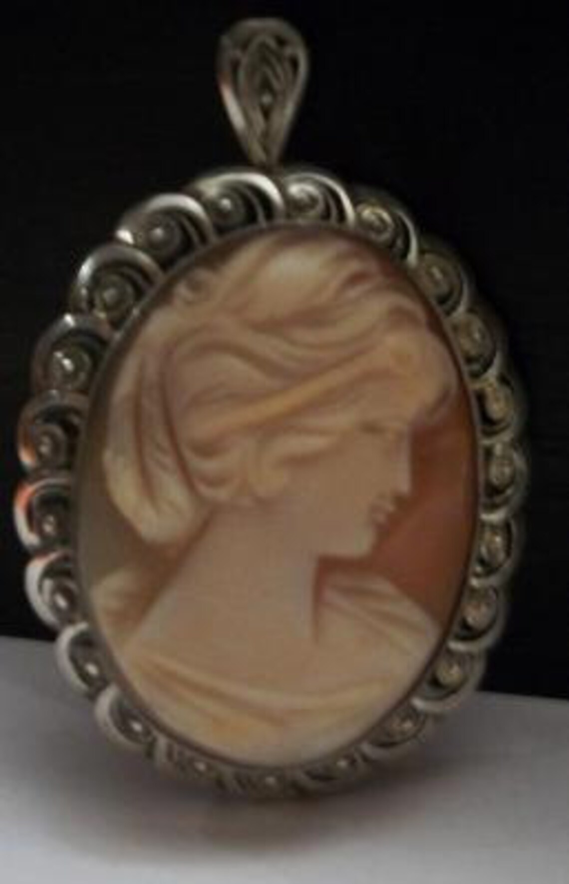 Vintage German Cameo Brooch Pin Pendant Germany Sterling - Etsy