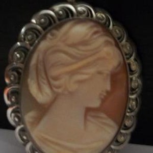 Vintage German Cameo Brooch Pin Pendant Germany Sterling - Etsy