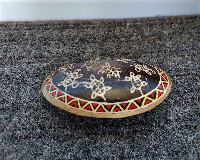 Vintage Turtle Shell Hand Painted Tiny Turtles and Art Designs - Etsy