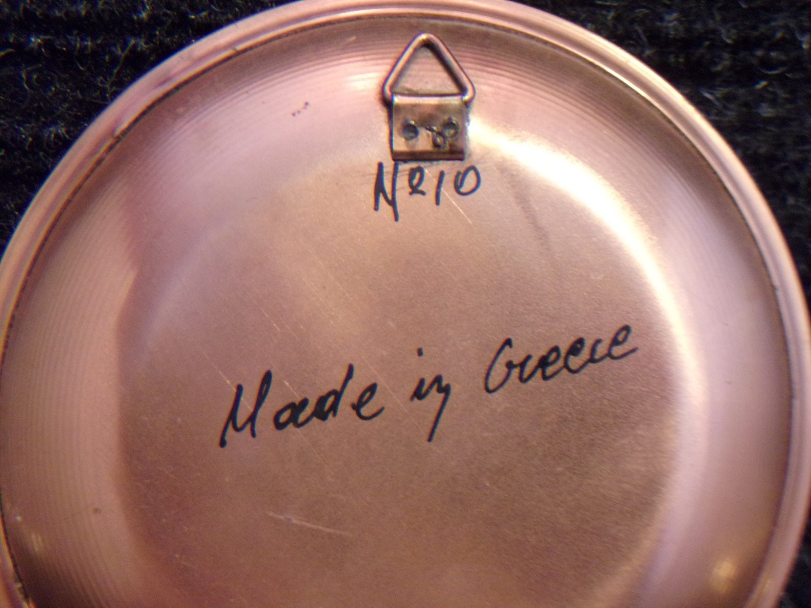 Greek Partheon Copper Plate Vintage Greece Souvenir Wall - Etsy