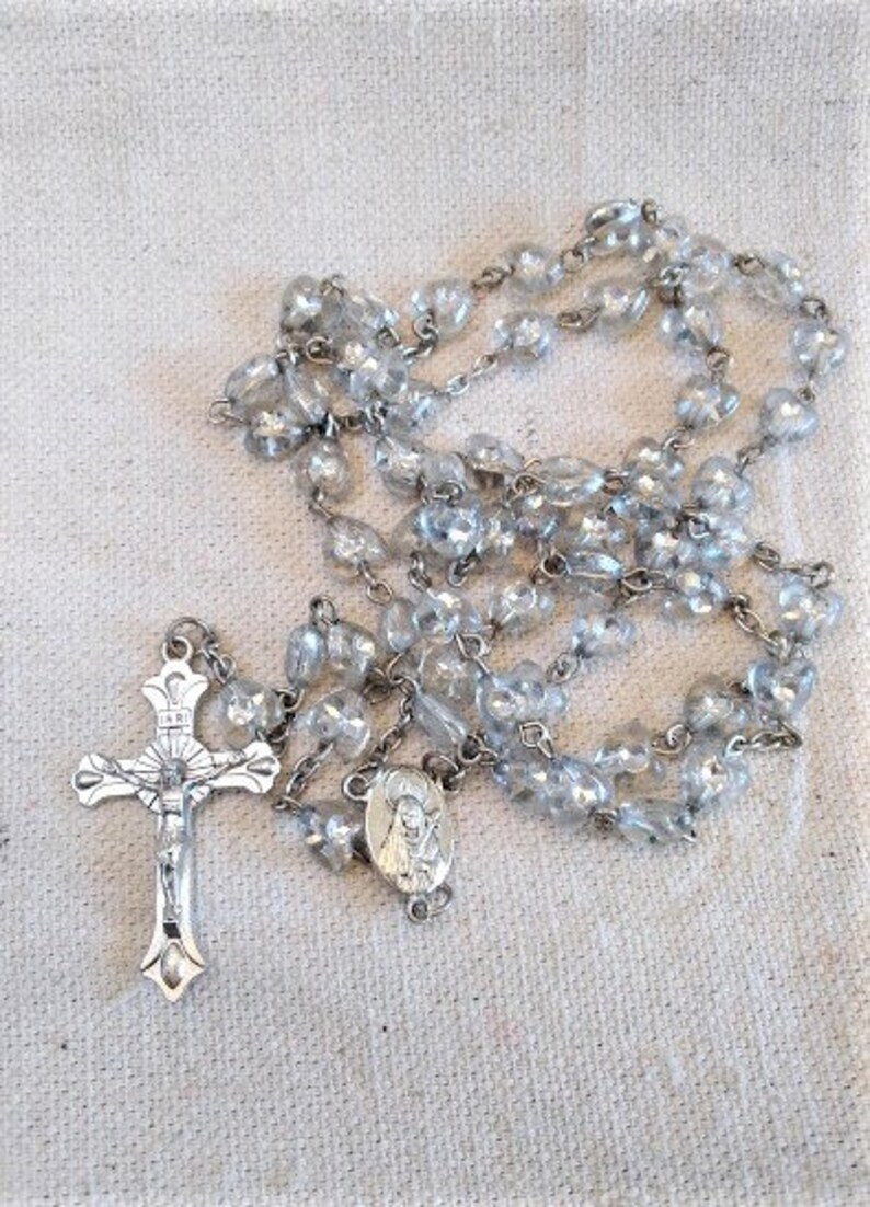 Virgin Most Merciful Necklace Virgin Mary Religious Crucifix - Etsy
