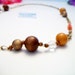 Vintage Autumn Wooden Bead Chain Necklace Boho Coachella Spicy Fall ...