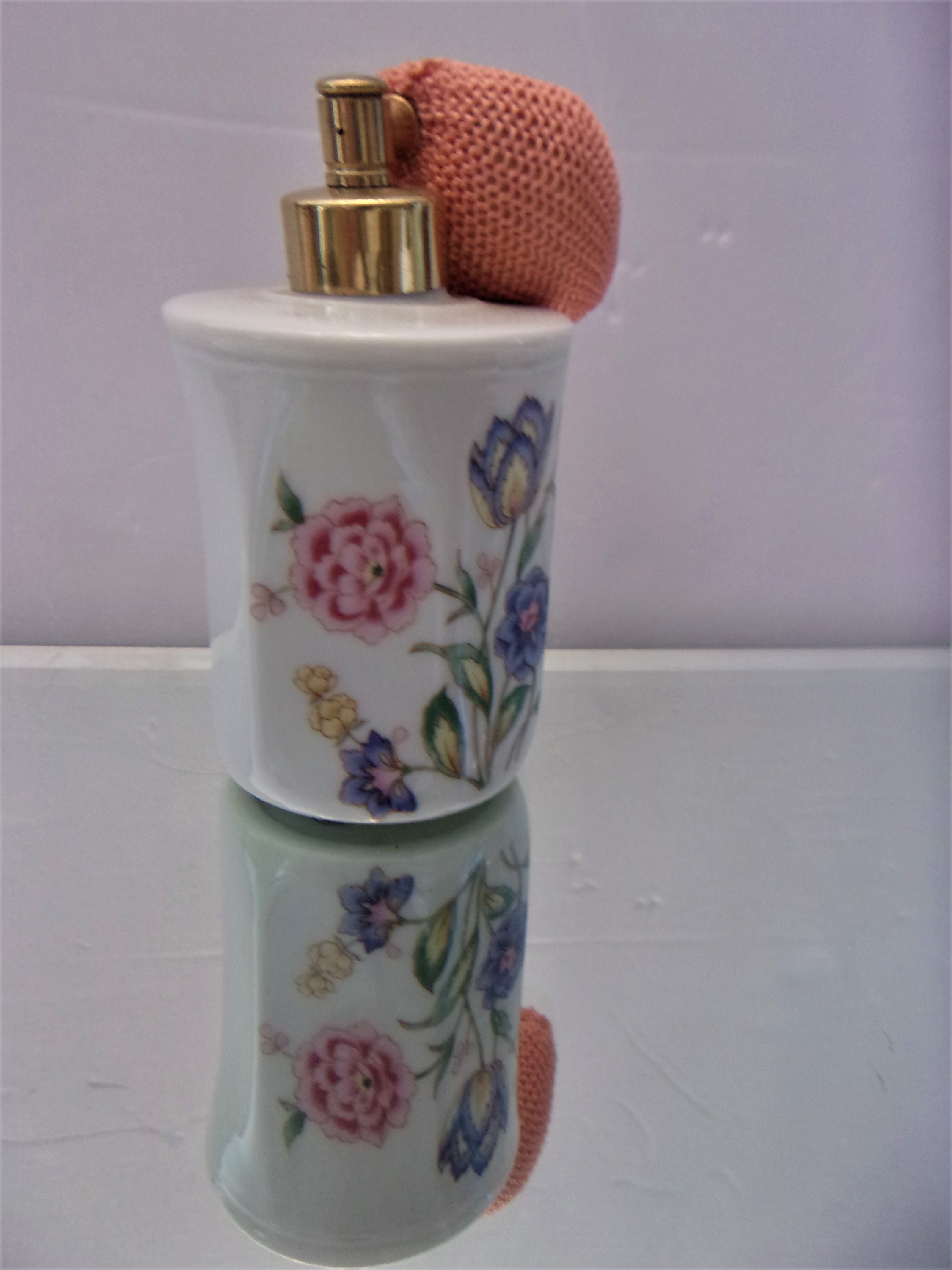 Floral Ceramic Perfume Atomizer Spray Bottle Flower Vintage | Etsy