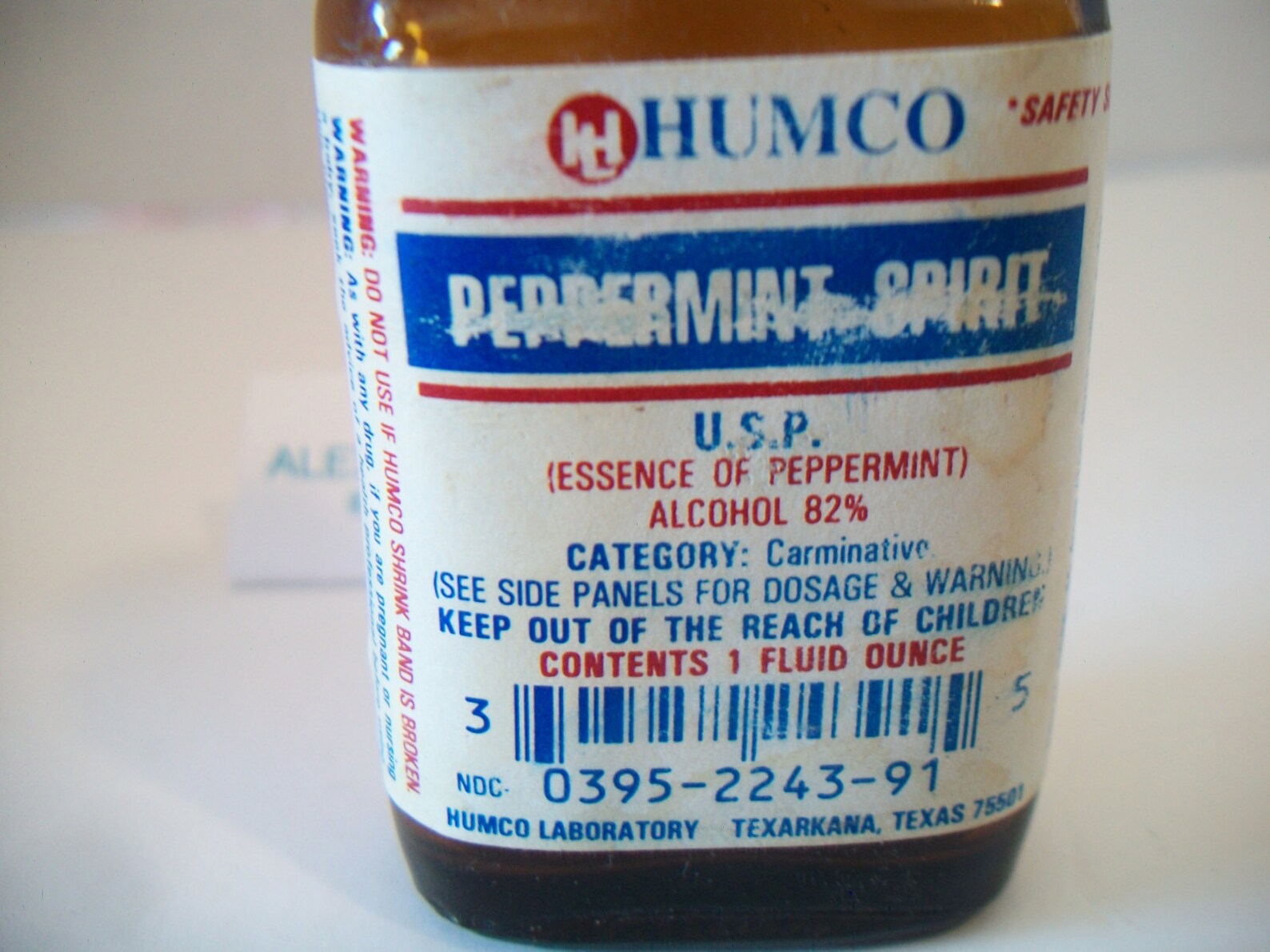 Vintage Humco Peppermint Spirit Retro Brown Glass Bottle - Etsy