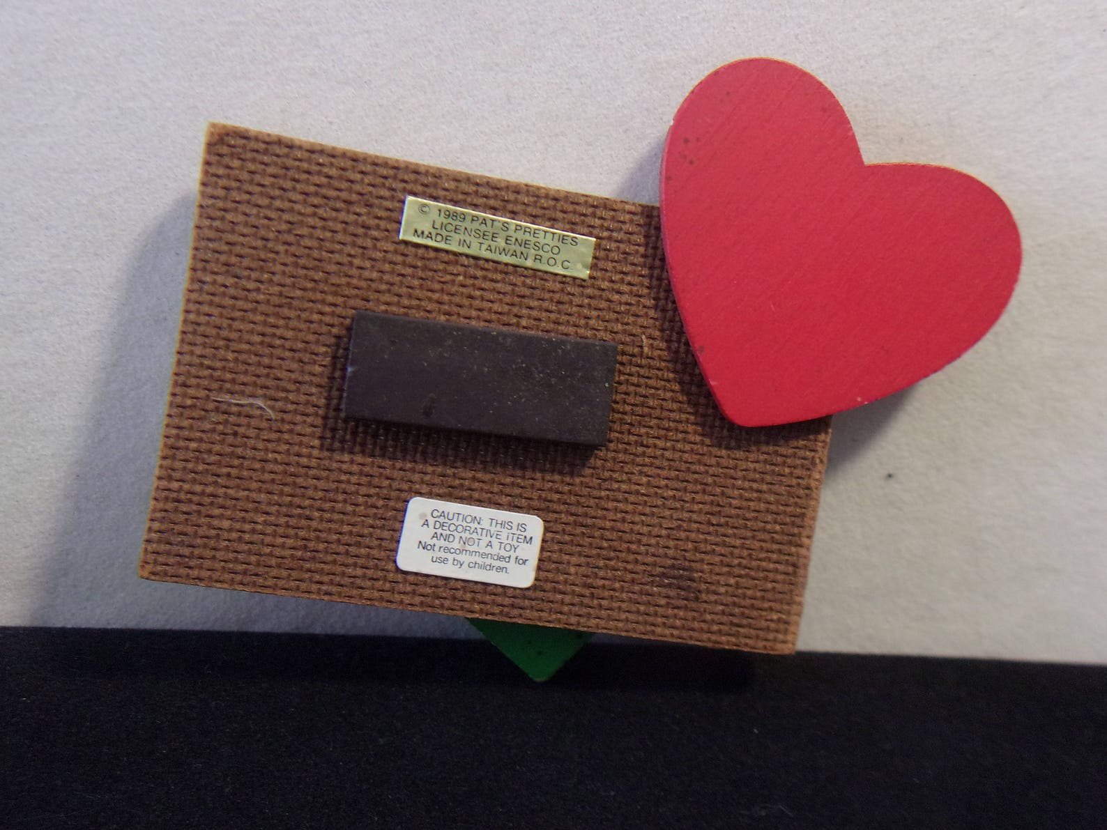 Enesco Love You Mom Refrigerator Magnet 1989 Knitting Crafting Vintage ...