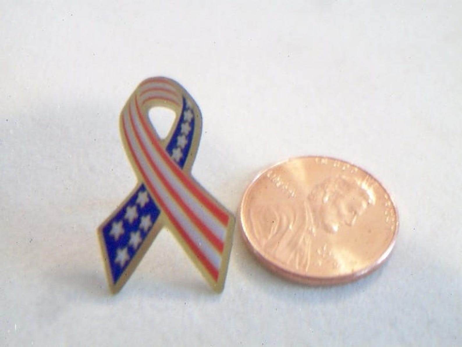 American Flag Ribbon Lapel Pin Patriotic Unisex Awareness - Etsy