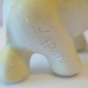 Vintage Yellow Elephant Figurine Retro Japan Collectible Home Decor Www ...