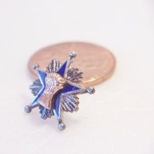 Sterling Military Star Pin Armed Forces Vintage Unisex Service Medal ...