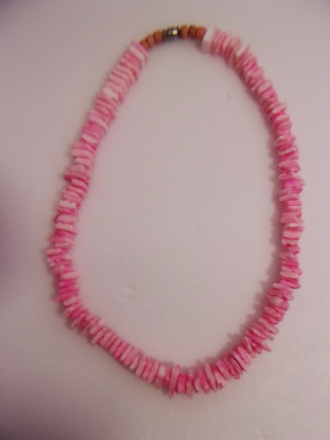 Pink Chip Necklace Vintage Surfer Jewelry Retro Shell Fashion | Etsy