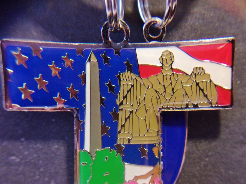 Washington DC Keychain Souvenir Key Ring Initial I Letter - Etsy