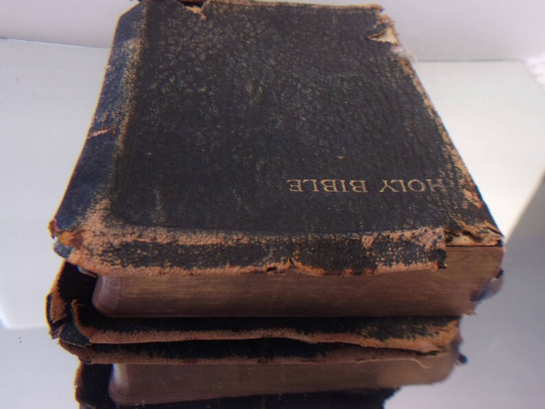 SALE Estate Antique Holy Bible 1800's Religious Scripture | Etsy