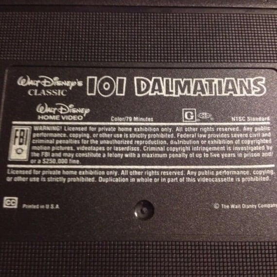 101 Dalmatians Vhs 1992