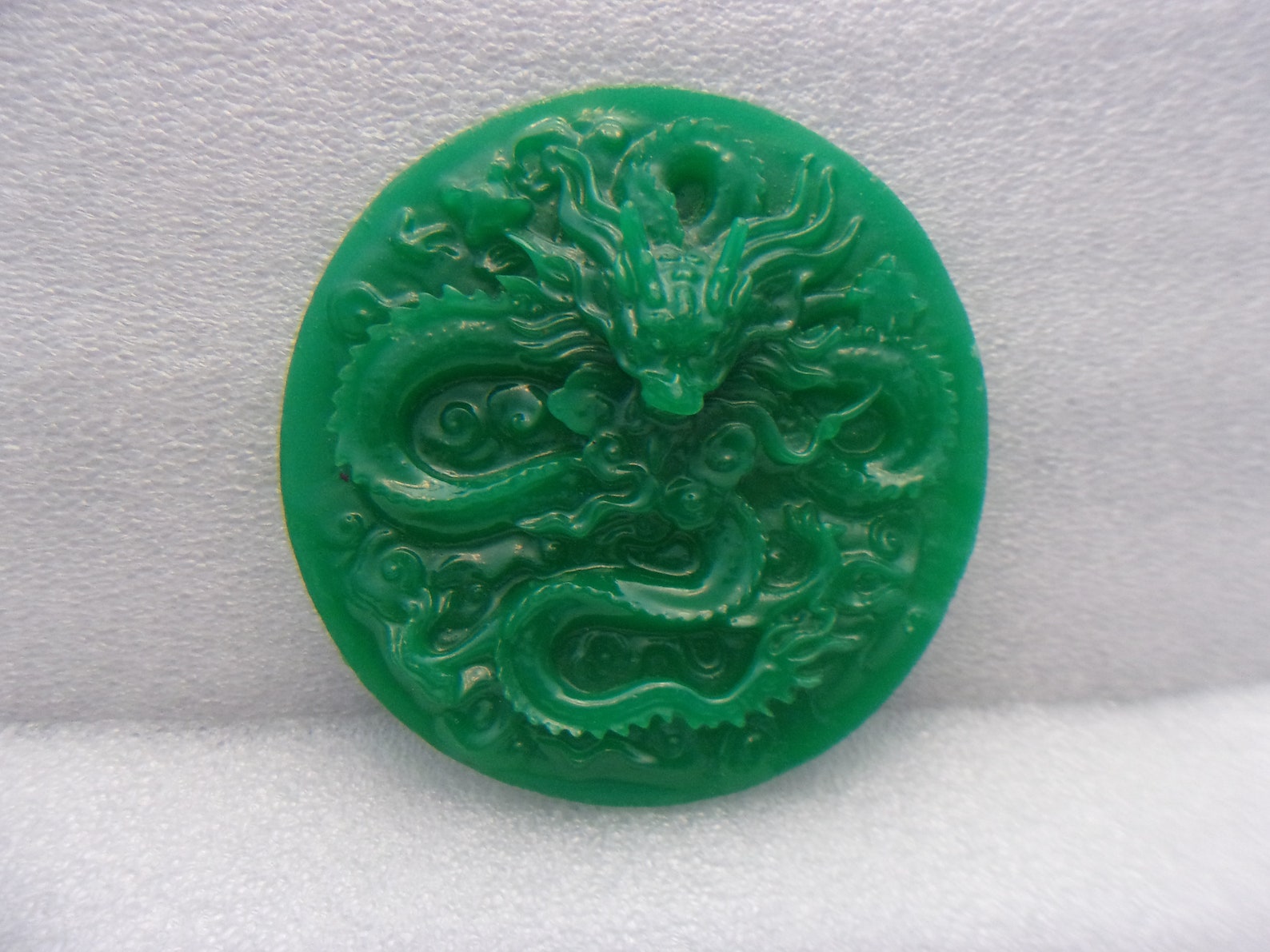 Faux Jade Dragon Disc With Red Cord Asian Decor Home Accents - Etsy