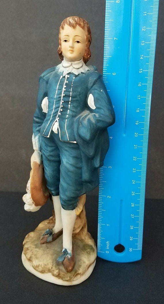 Collectibles Antique Figurine Vintage Figurine Blue Boy Ceramic Piece ...