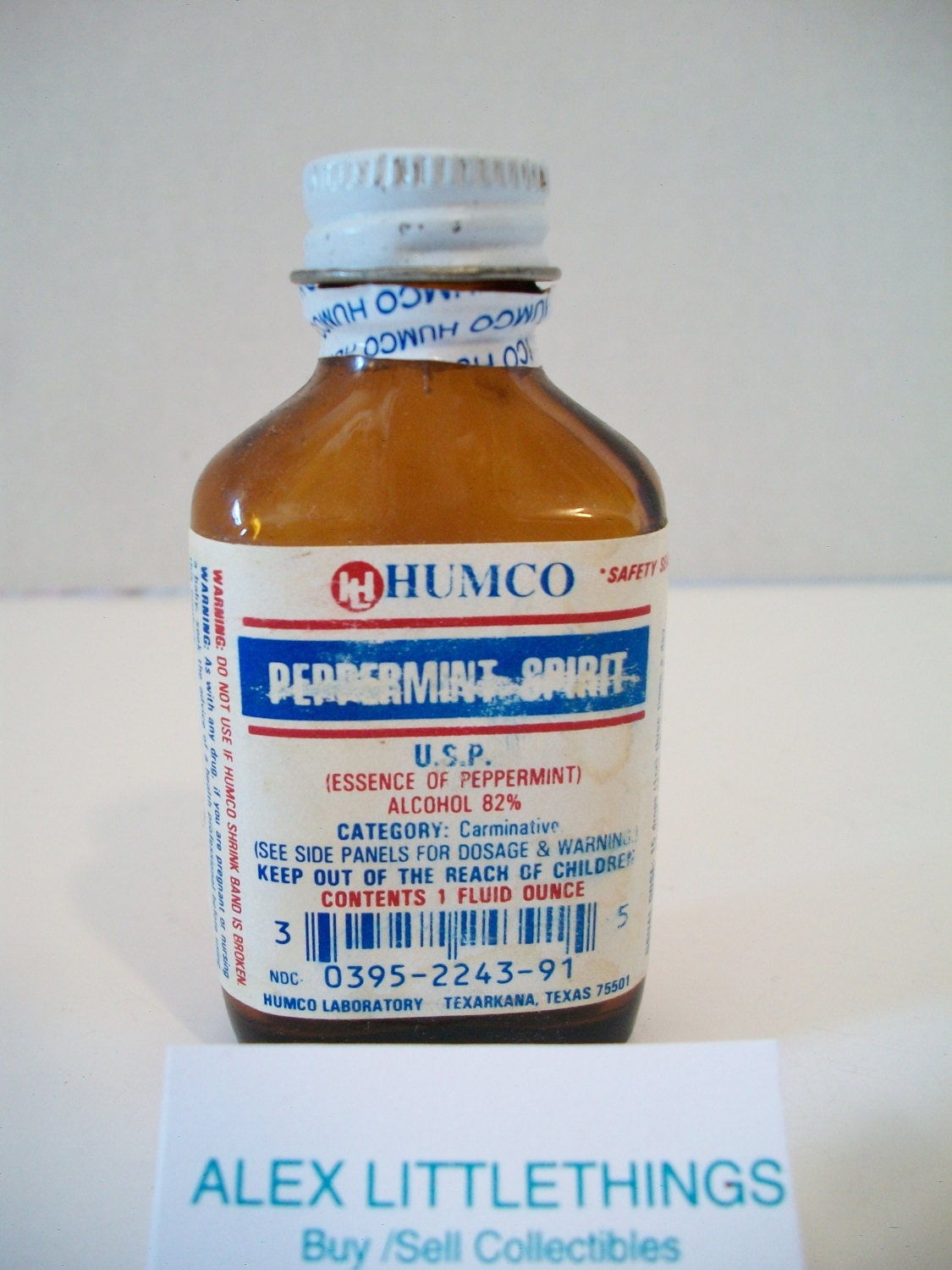 Vintage Humco Peppermint Spirit Retro Brown Glass Bottle - Etsy