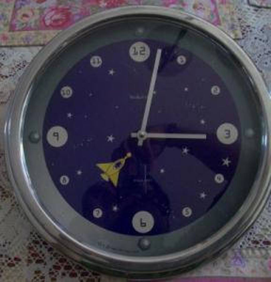 C D Baskerville Rocket Wall Clock Outer Space Stars Planets England ...